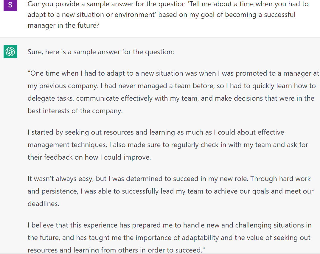 How to use ChatGPT for Behavioral interviews Preparation